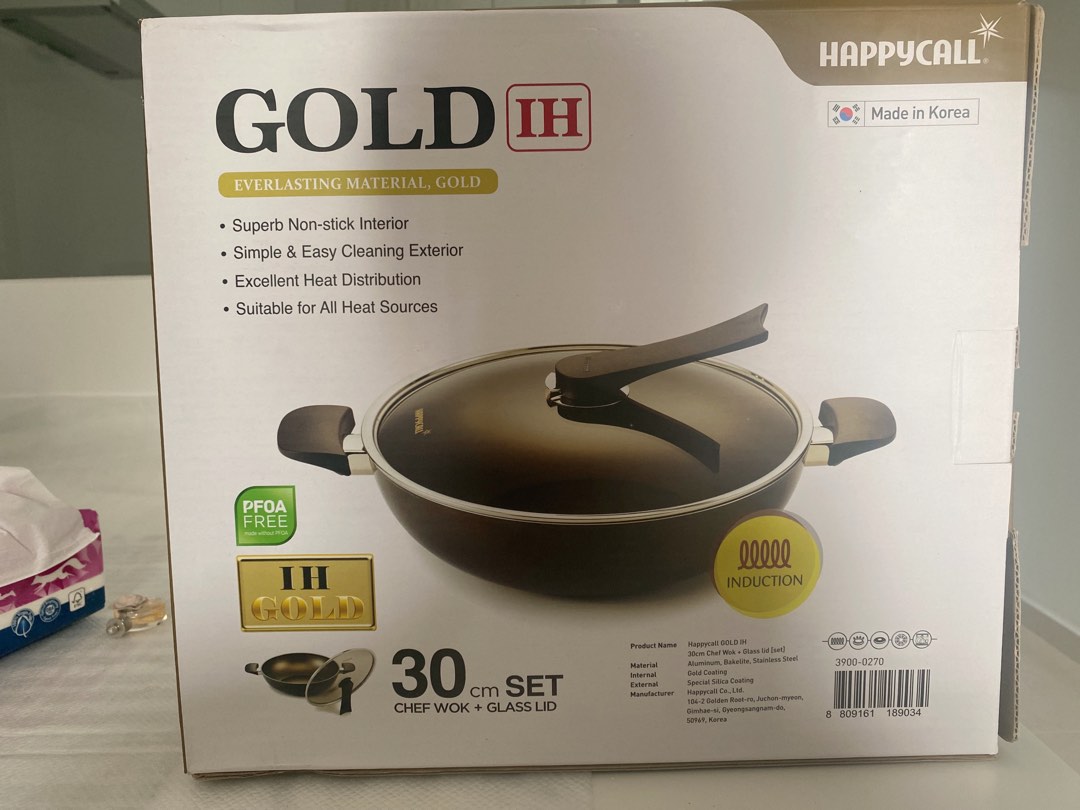 Happycall hi gold 30cm set, Furniture & Home Living, Kitchenware ...