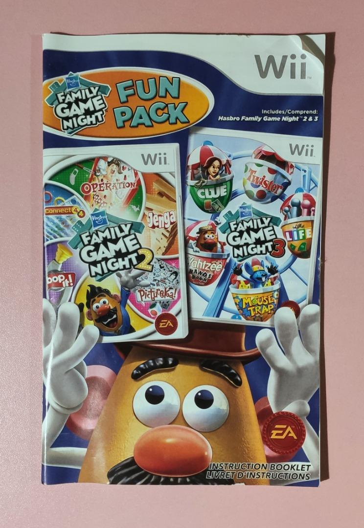 Hasbro Family Game Night Fun Pack - [WII Game] [NTSC / ENGLISH Language] [CIB / Complete in Box ...