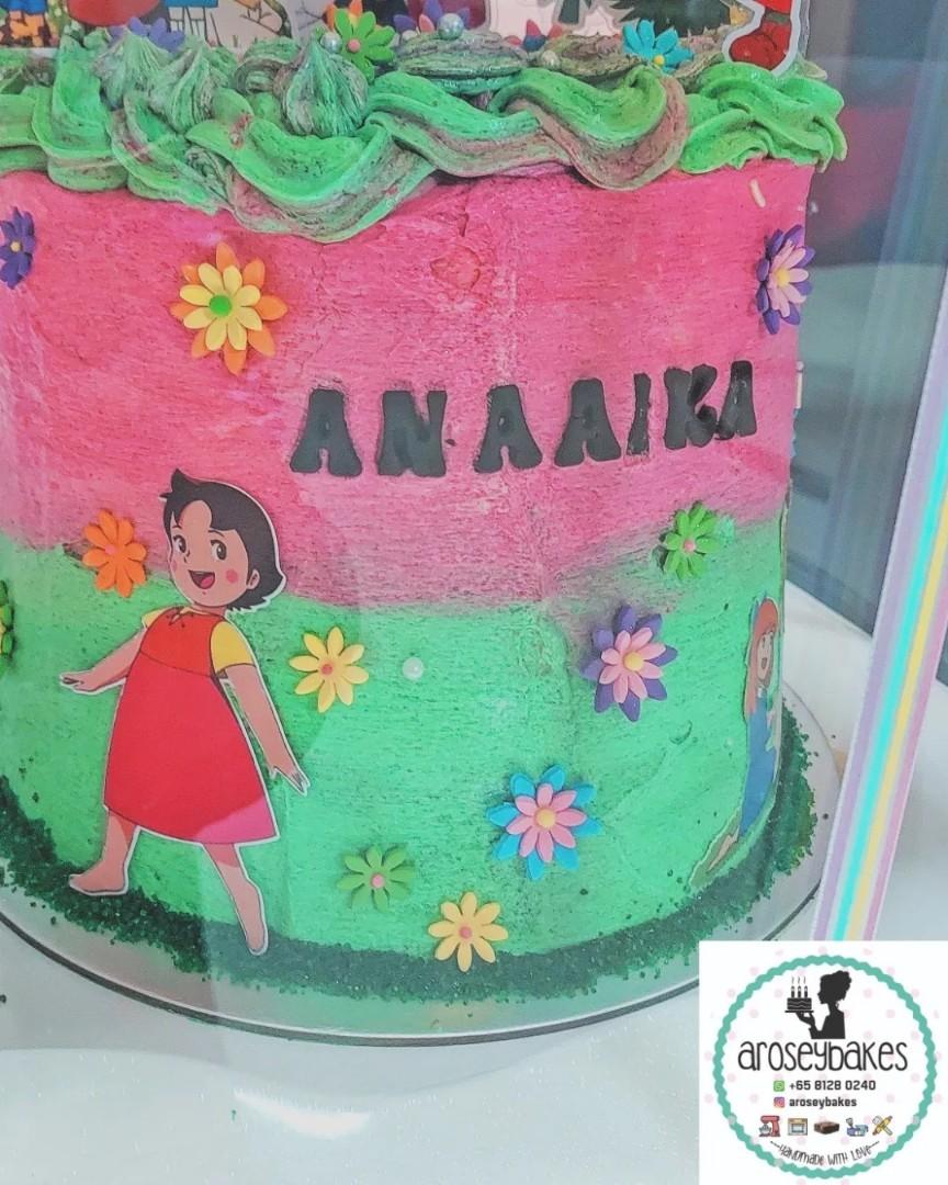 Heidi Theme Customised cakes, Food & Drinks, Homemade Bakes on Carousell