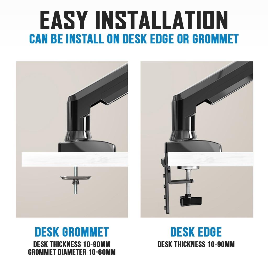 HYDRAULIC MONITOR MOUNTING ARM NB F80 NORTH BAYOU LCD SCREEN DESK ...