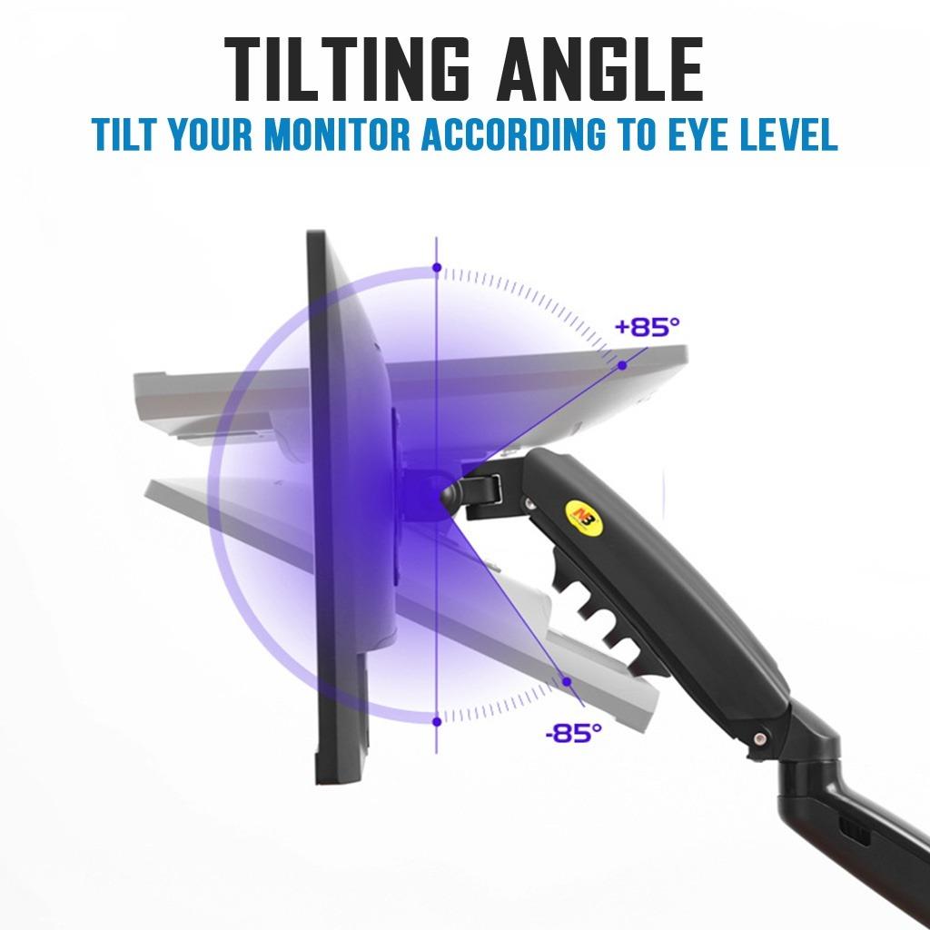 HYDRAULIC MONITOR MOUNTING ARM NB F80 NORTH BAYOU LCD SCREEN DESK ...