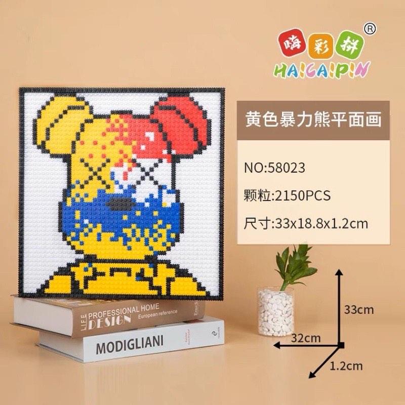 Ideas Bearbrick Building Blocks Pixel Painting Nano Blocks Creative DIY ...