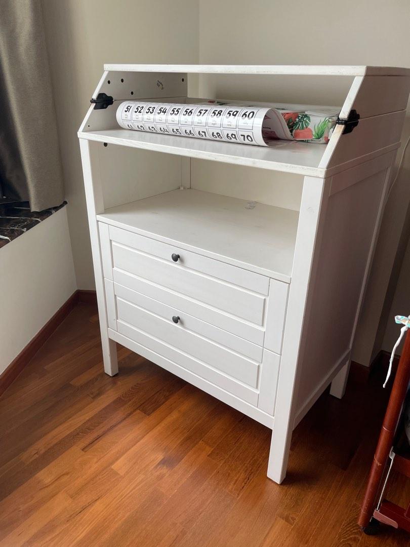 IKEA changing table with drawers, Babies & Kids, Baby Nursery & Kids ...
