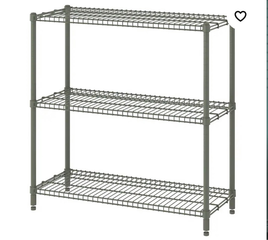 IKEA OMAR shelf - galvanised, Furniture & Home Living, Furniture ...