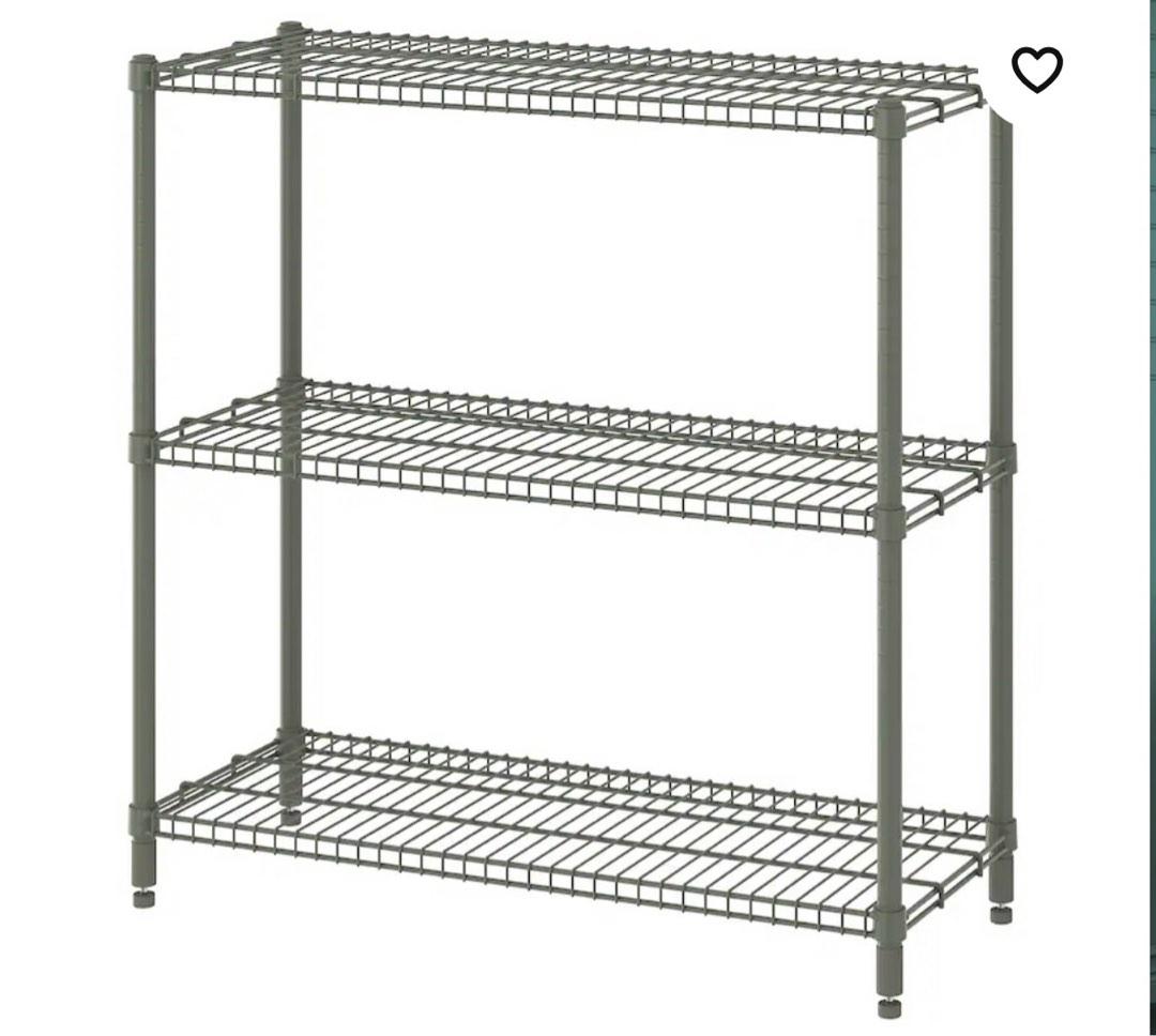 IKEA OMAR shelf - galvanised, Furniture & Home Living, Furniture ...
