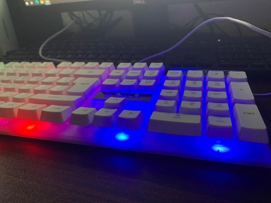 INPLAY GAMING KEYBOARD RGB (WHITE) - Led lights, Computers & Tech ...