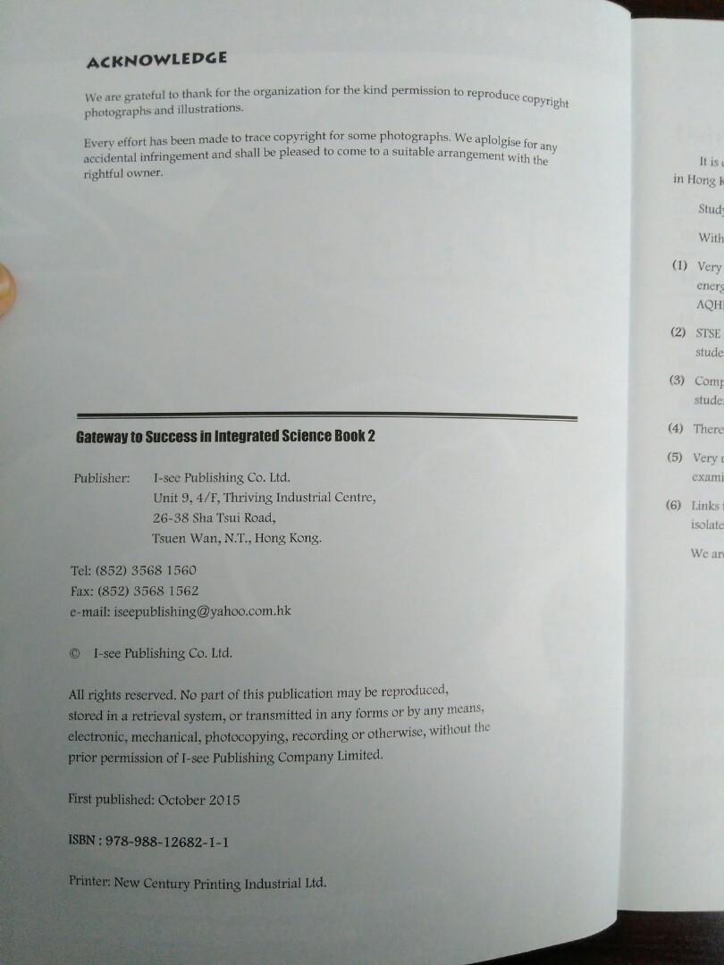 Integrated Science 2 revision, Hobbies & Toys, Books & Magazines ...