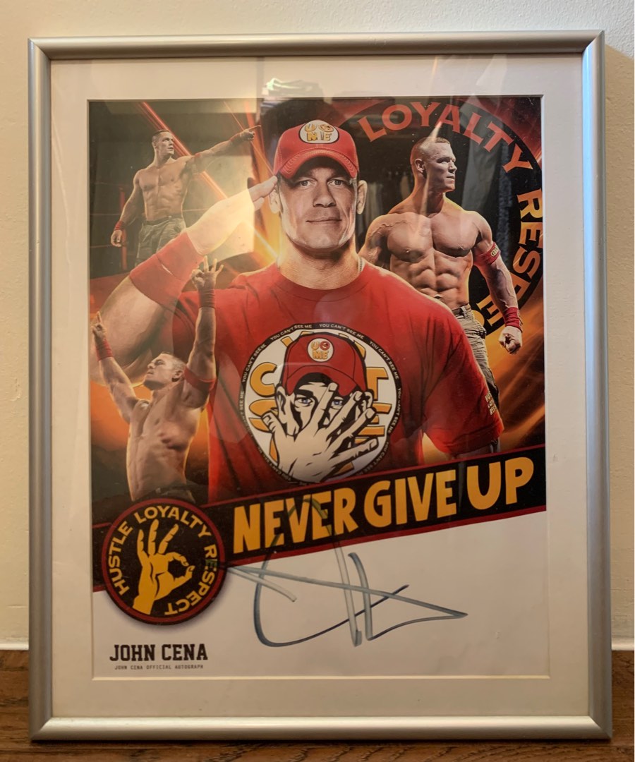 JOHN CENA OFFICIAL AUTOGRAPH, Hobbies & Toys, Memorabilia ...