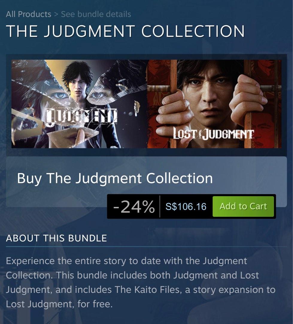 Judgment Collection (PC Steam), Video Gaming, Video Games, Others on ...