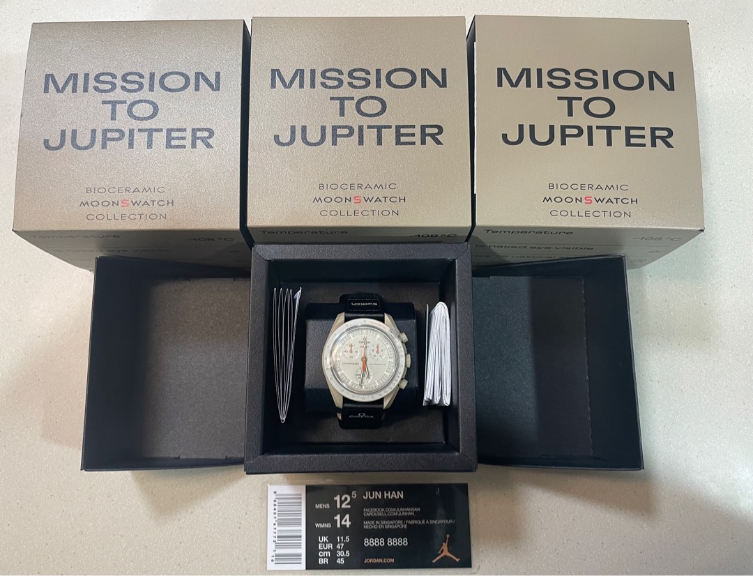 Jupiter Swatch X Omega moonswatch, Men's Fashion, Watches & Accessories ...