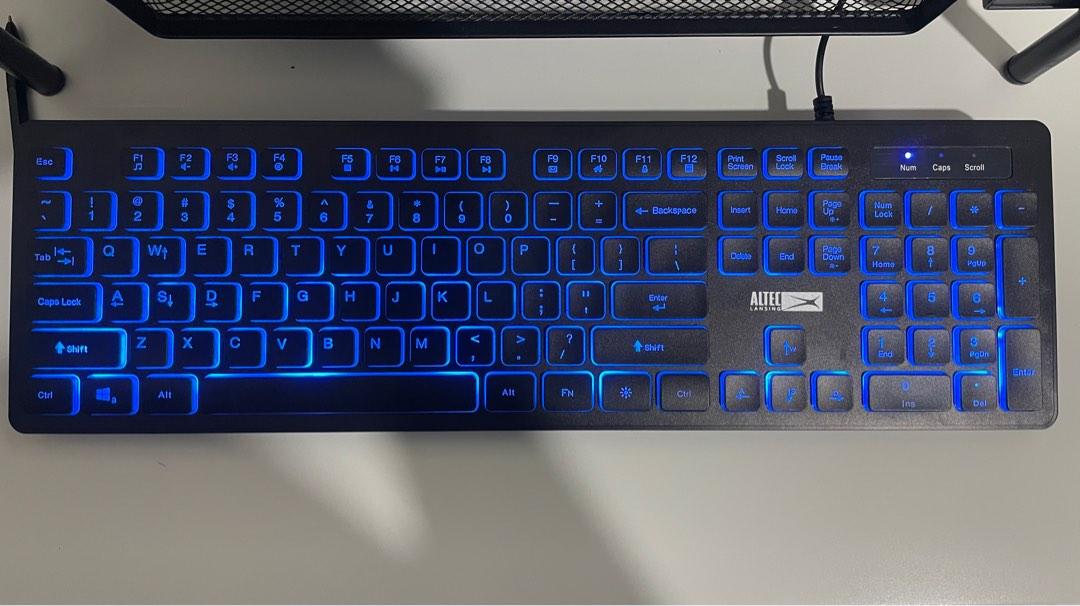 Keyboard Gaming Membrane Altec Lansing ALGK-8264 - LED RGB Backlight ...