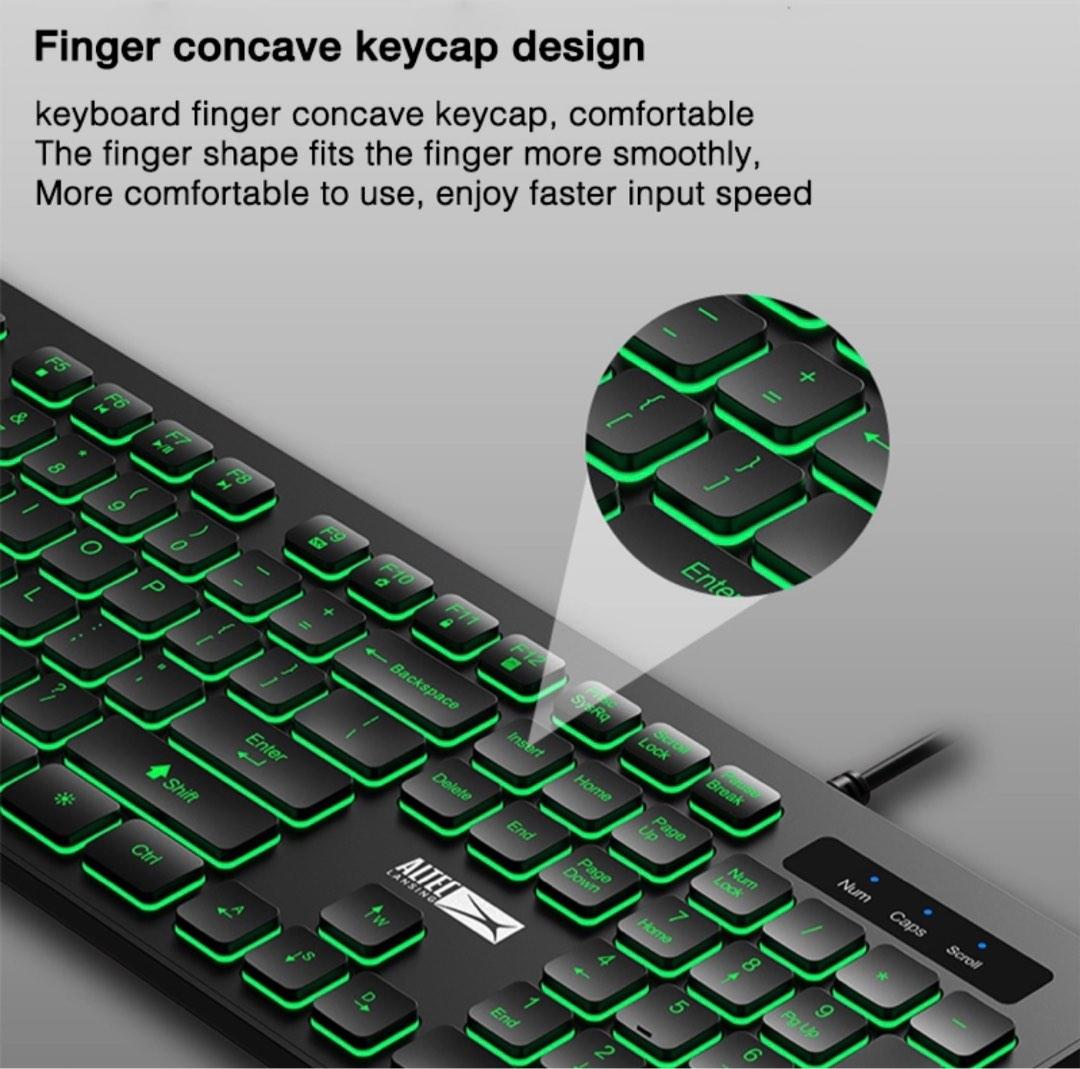 Keyboard Gaming Membrane Altec Lansing ALGK-8264 - LED RGB Backlight ...