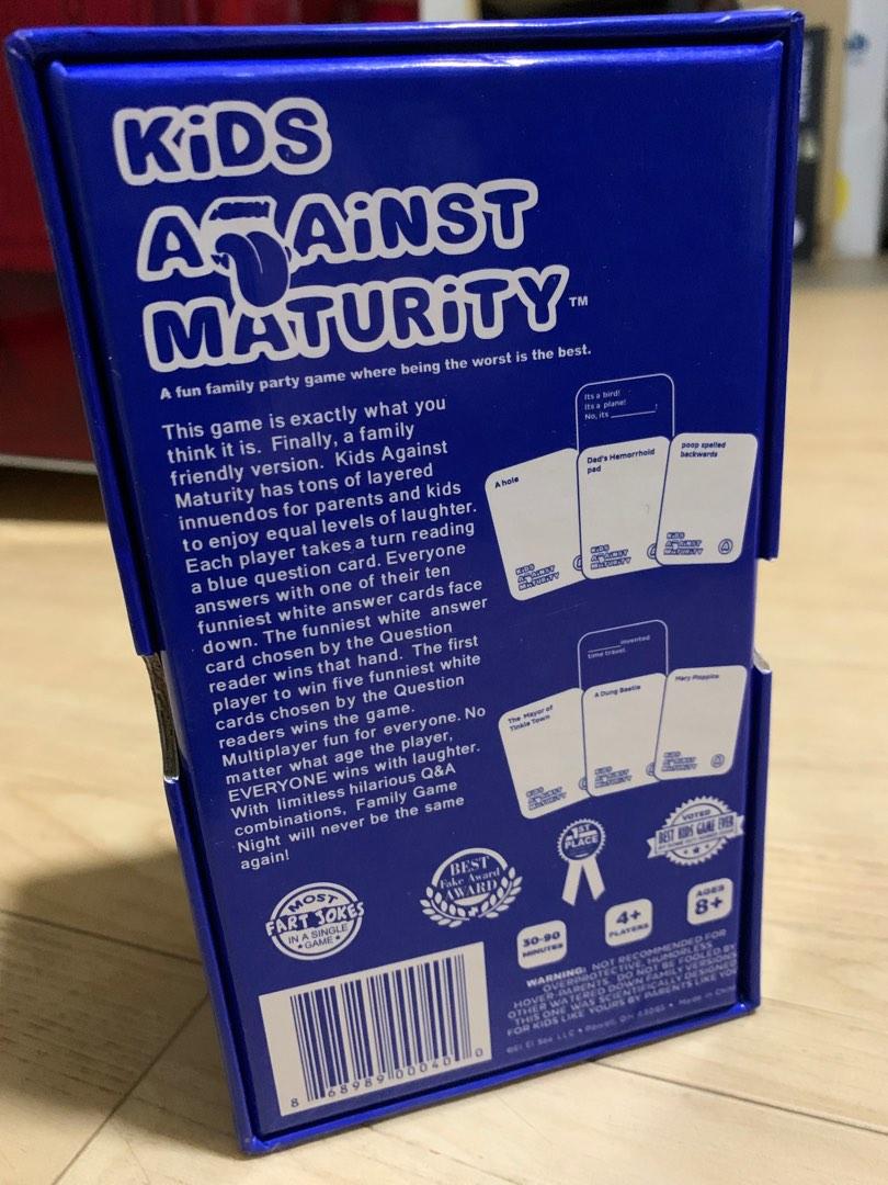 Kids against maturity card game, Hobbies & Toys, Toys & Games on Carousell