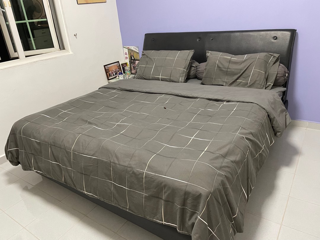 Cellini King Bed Frame, Furniture & Home Living, Furniture, Bed Frames ...