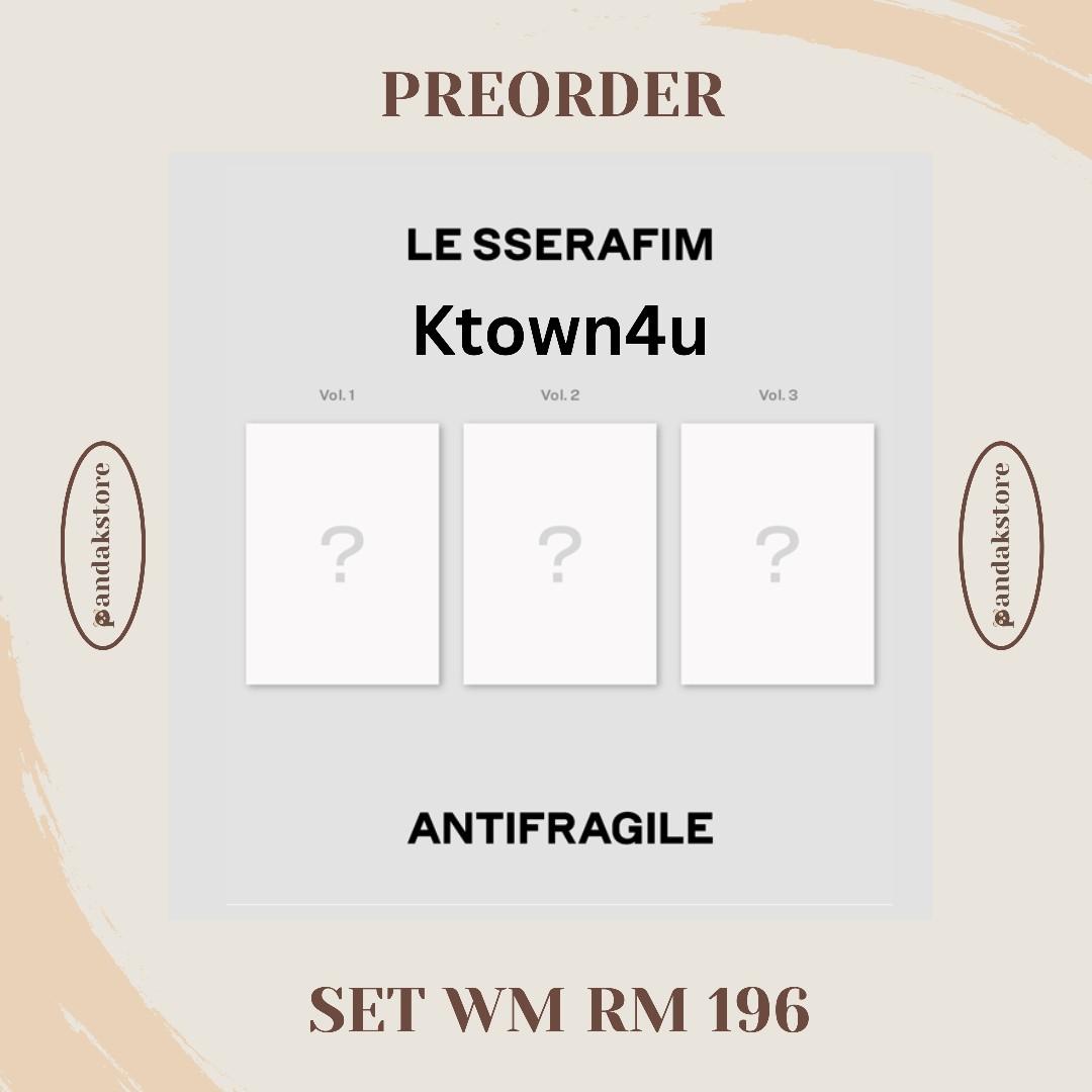 KTOWN4U SET LE SSERAFIM 2ND MINI ALBUM ANTIFRAGILE, Hobbies & Toys, Collectibles & Memorabilia ...