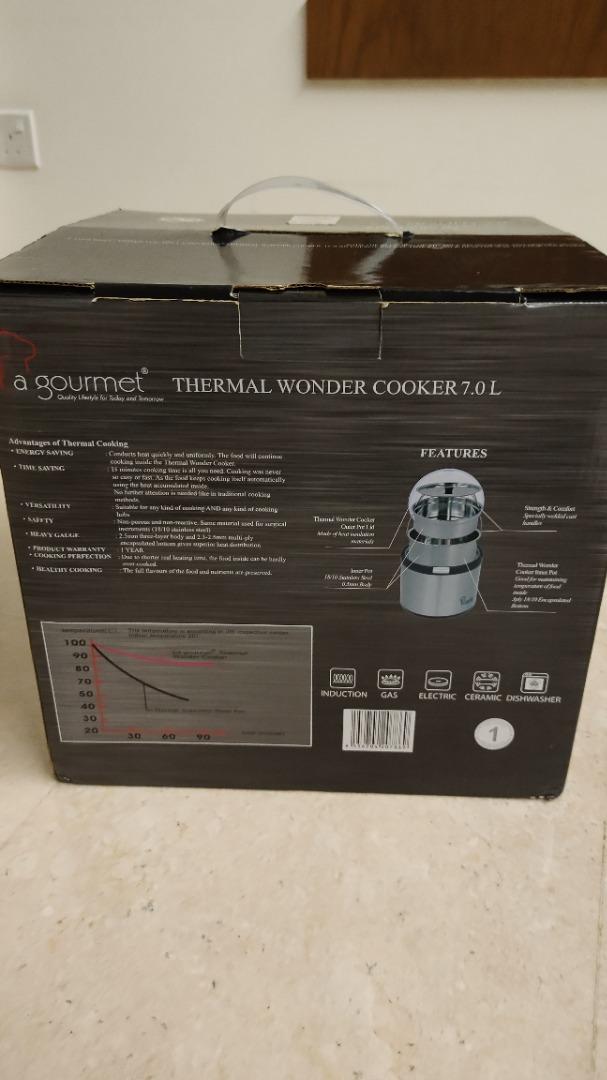 La Gourmet Thermal Wonder Cooker 7.0L, TV & Home Appliances, Kitchen ...
