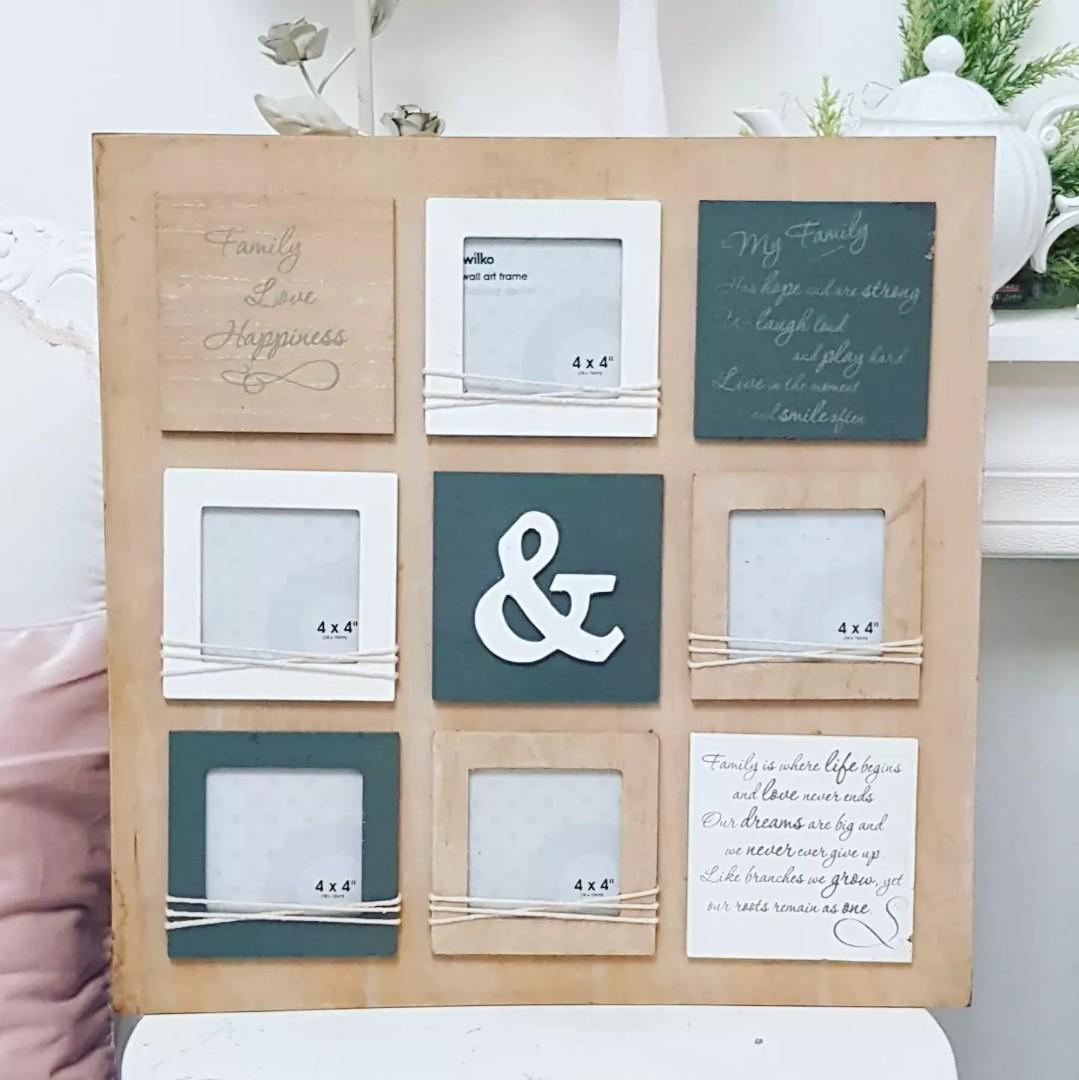 Large photo frame with slogan, Furniture & Home Living, Home Decor ...