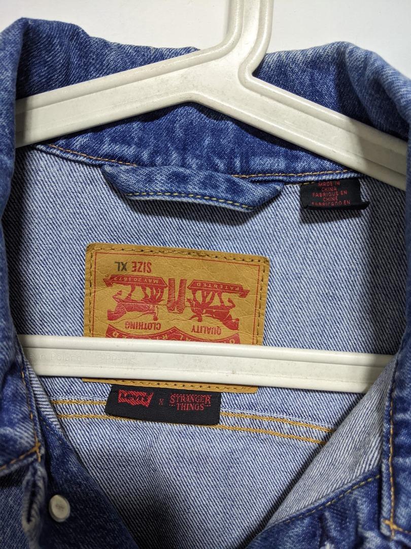 Levi's x Stranger Things Denim Jacket, Men's Fashion, Coats, Jackets ...