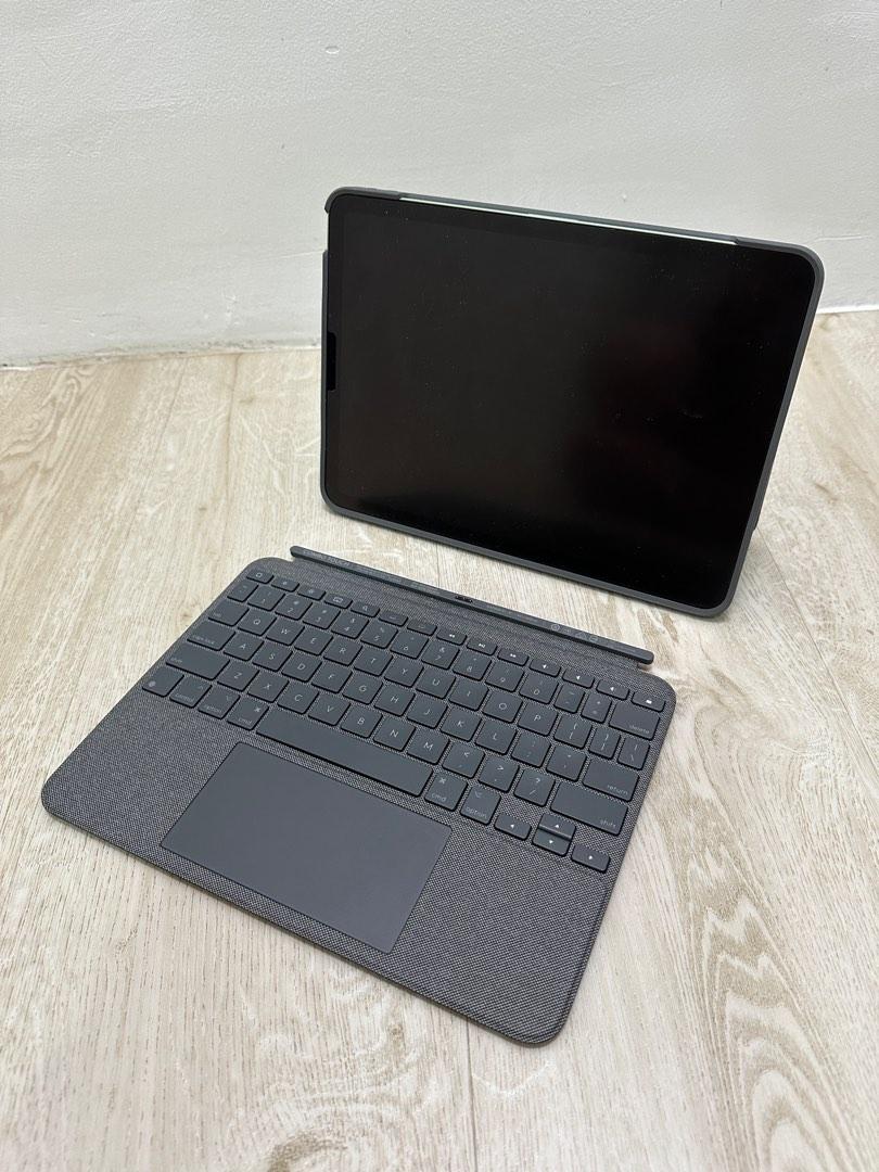Logitech Combo Touch Backlit Keyboard Case with Trackpad for iPad Air ...