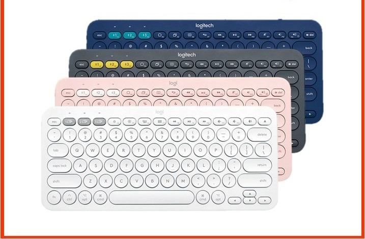 Logitech K380 Multi-Device Bluetooth wireless Keyboard K 380 Black Blue ...