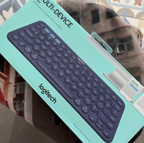 Logitech Keyboard K380 Bluetooth Wireless - Biru, Elektronik, Bagian ...