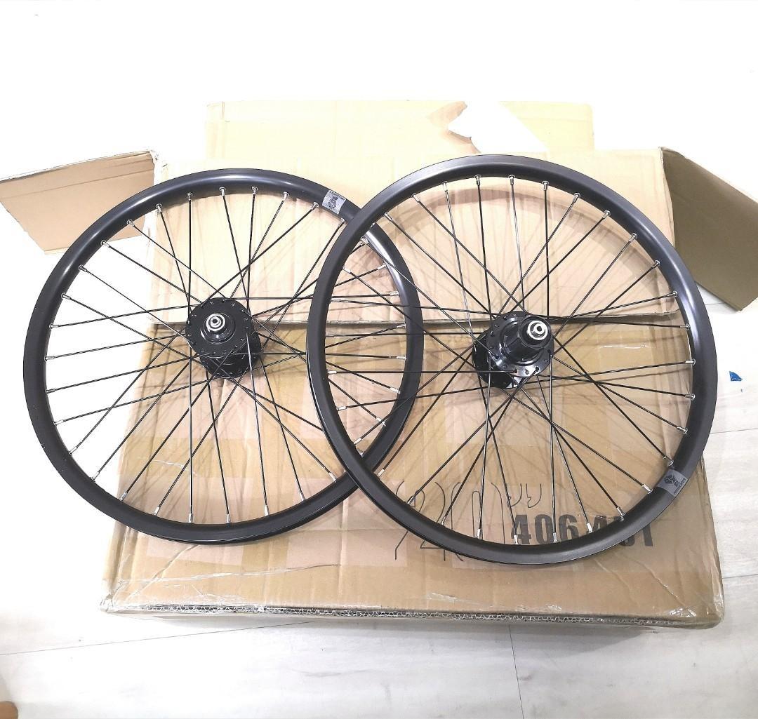 LOUD wheels 406x20" (For heavy cyclists) RT wheelset 32 spokes-Durable ...