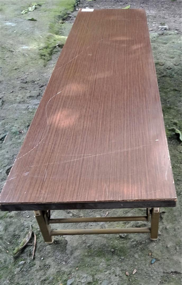 Low - Rise Long Folding Table / Bench Metal Frame Japan Surplus ...