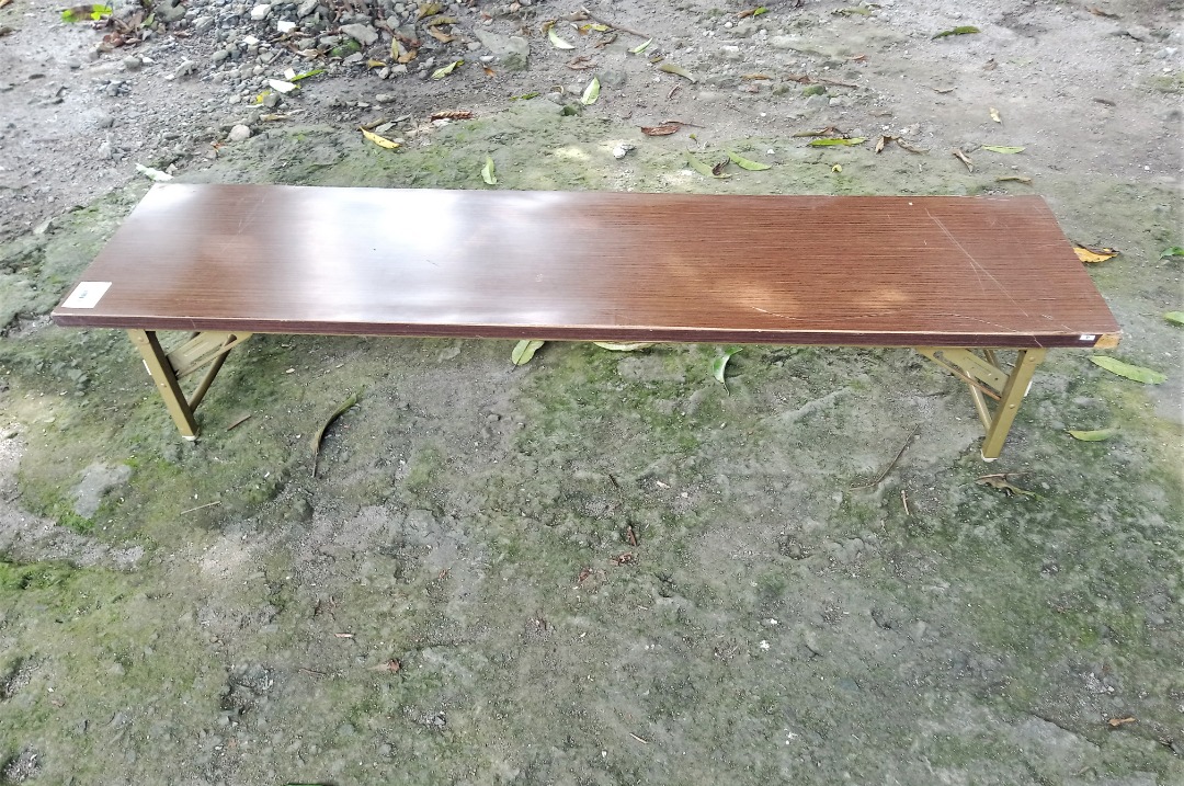 Low - Rise Long Folding Table / Bench Metal Frame Japan Surplus ...