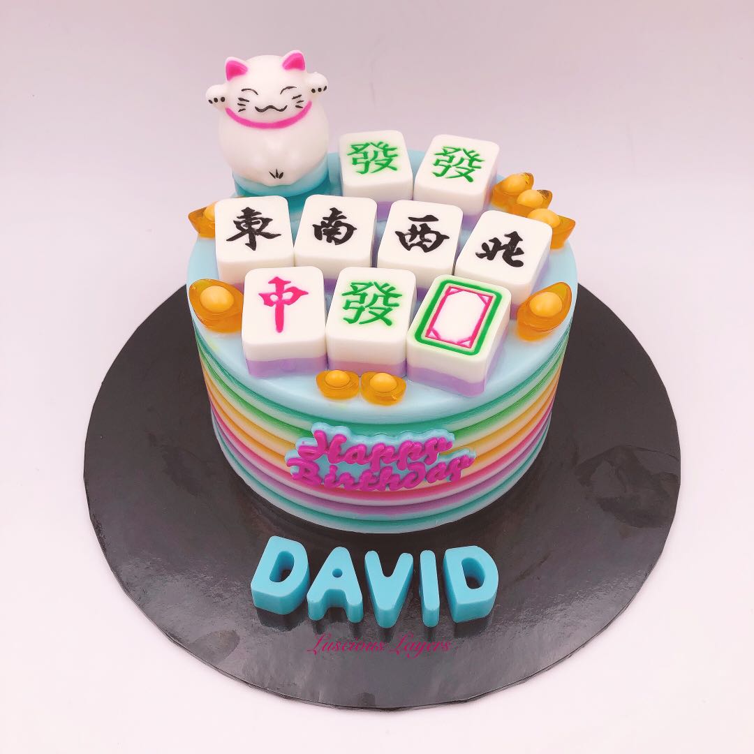 Mahjong jelly cake, Food & Drinks, Homemade Bakes on Carousell