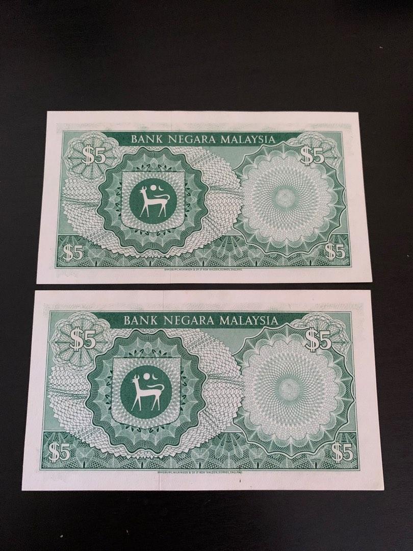 Malaysia 3 series Lima ringgit A88/389191-389192, Hobbies & Toys ...