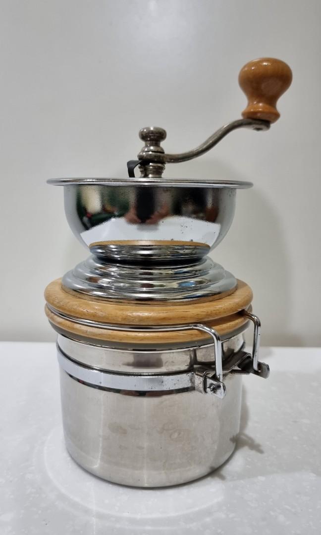 Manual Coffee Grinder with Airtight Canister, Furniture & Home Living ...