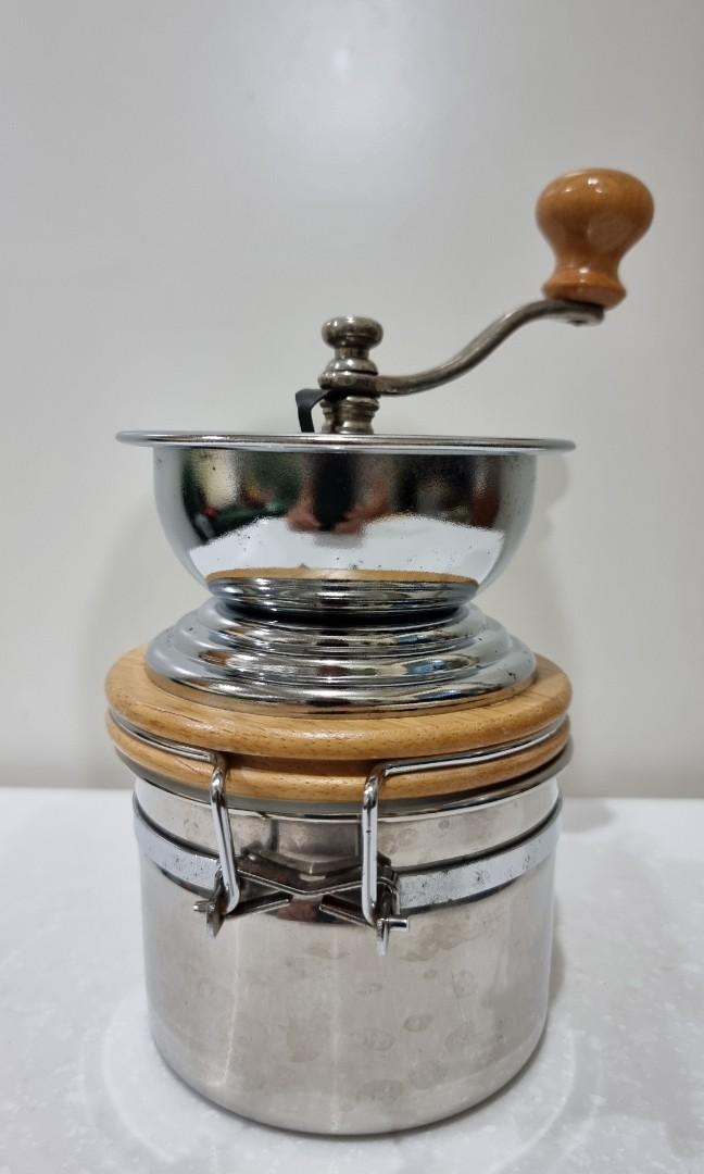 Manual Coffee Grinder with Airtight Canister, Furniture & Home Living ...