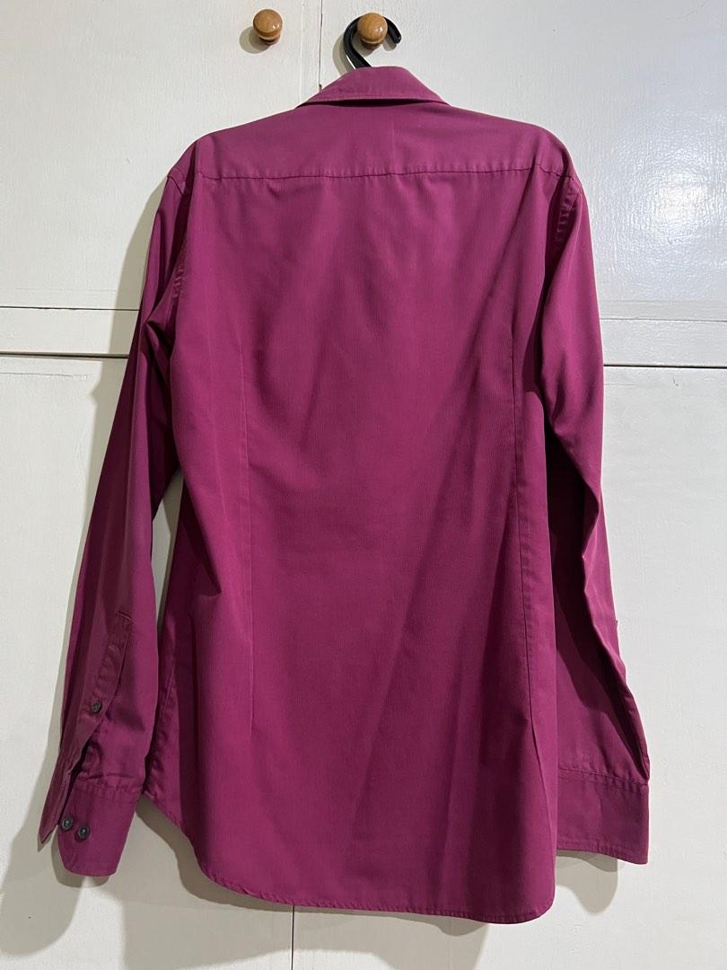 Maroon Long Sleeves @ 150, Men's Fashion, Tops & Sets, Formal Shirts on ...