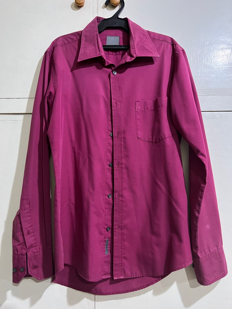 Maroon Long Sleeves @ 150, Men's Fashion, Tops & Sets, Formal Shirts on ...