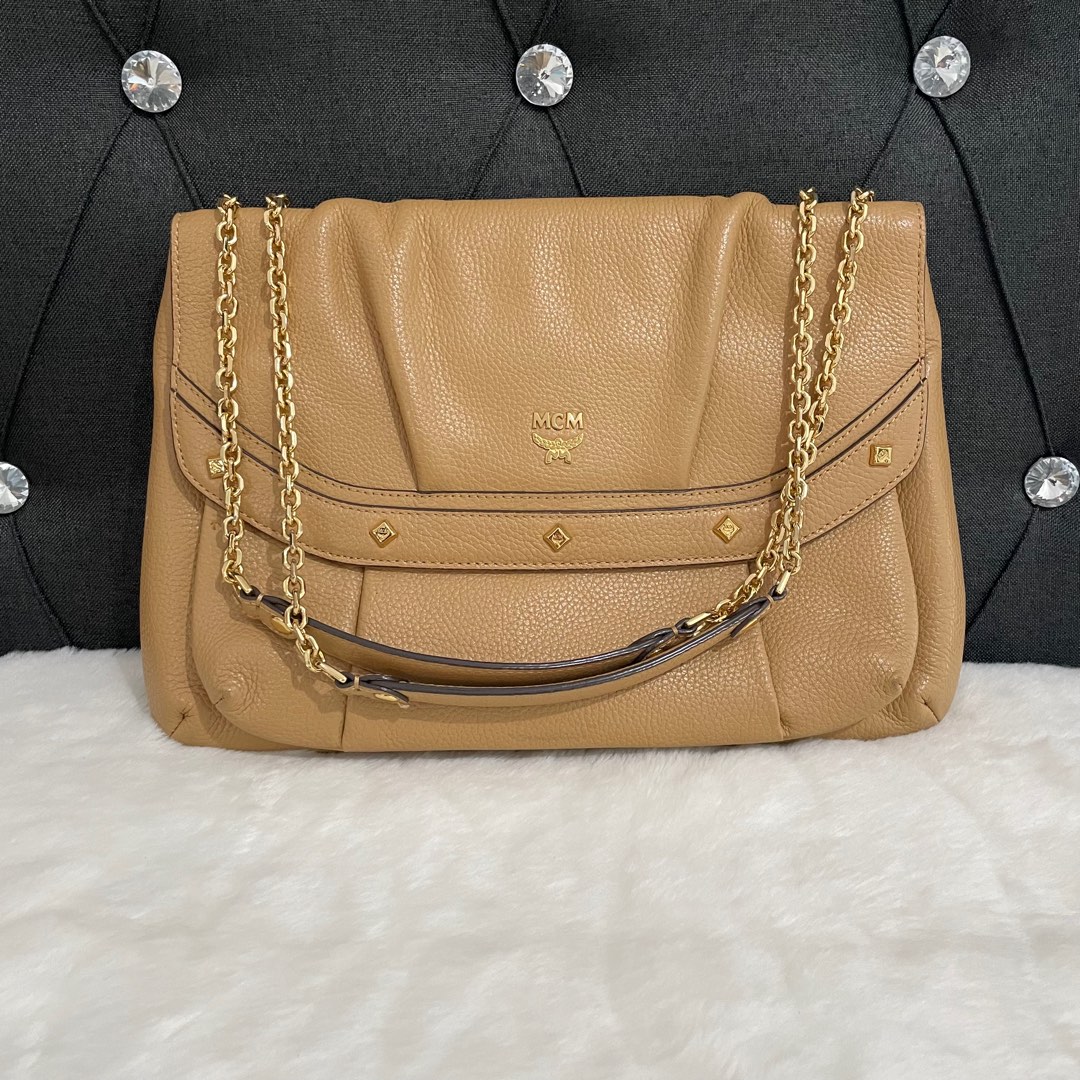 MCM Chain bag two way, Luxury, Bags & Wallets on Carousell