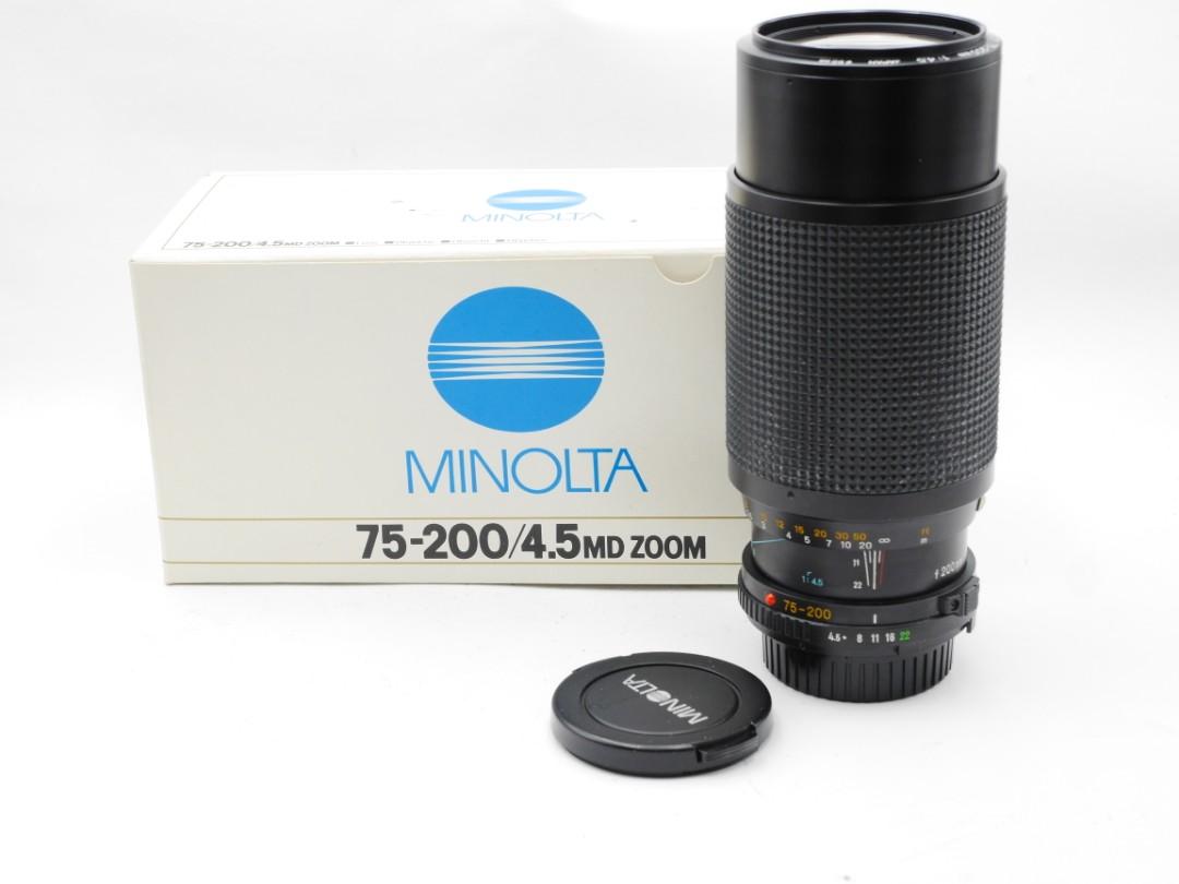 Minolta MD 75-200mm F4.5 BOXED [Minolta MD Mount], Photography, Lens ...