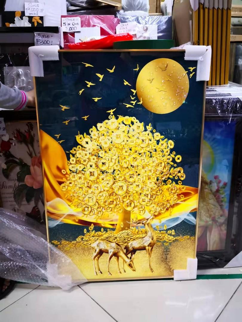 Money tree wall decor, money tree wall frame, wall furniture, Furniture ...