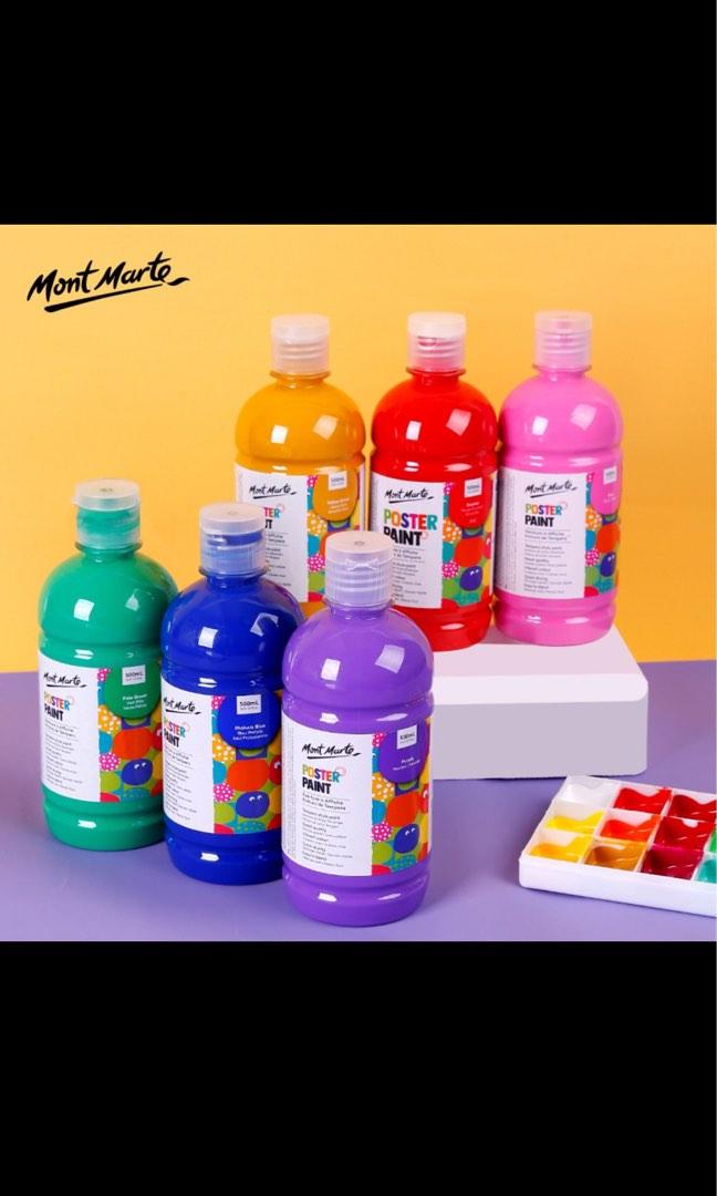Monte Marte Poster Paint Gouache bottle 500ml, Hobbies & Toys ...