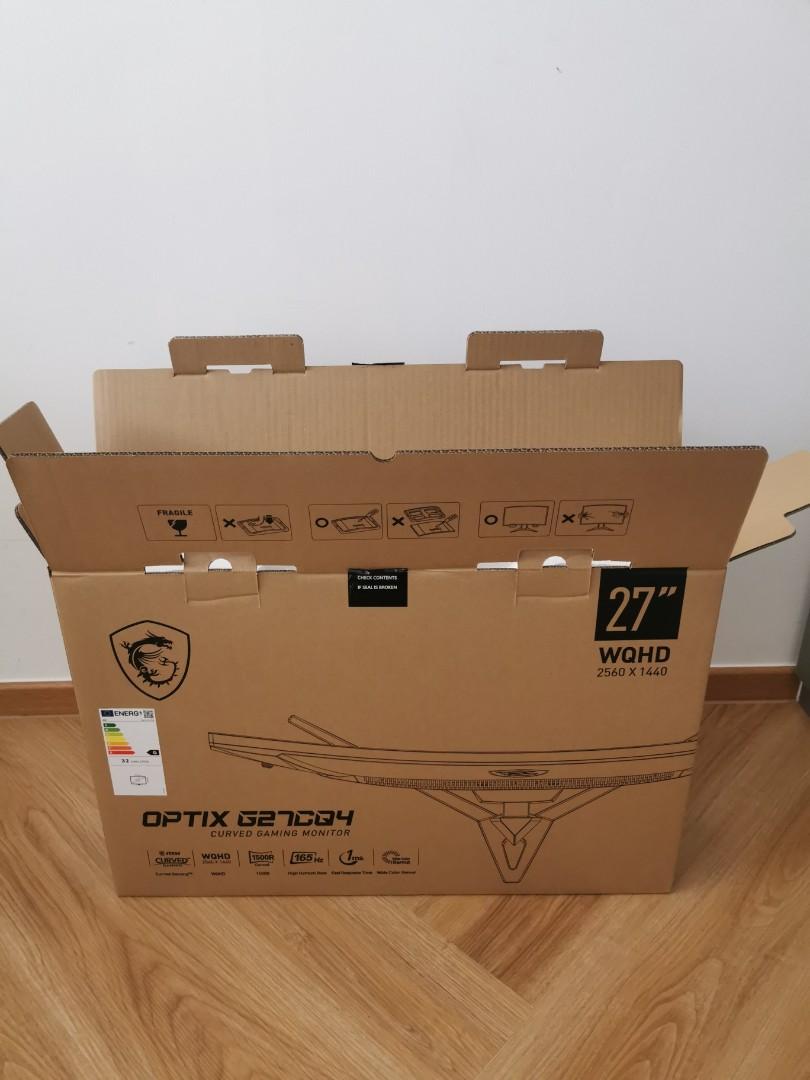 msi 27 inch gaming monitor box, Furniture & Home Living, Home ...