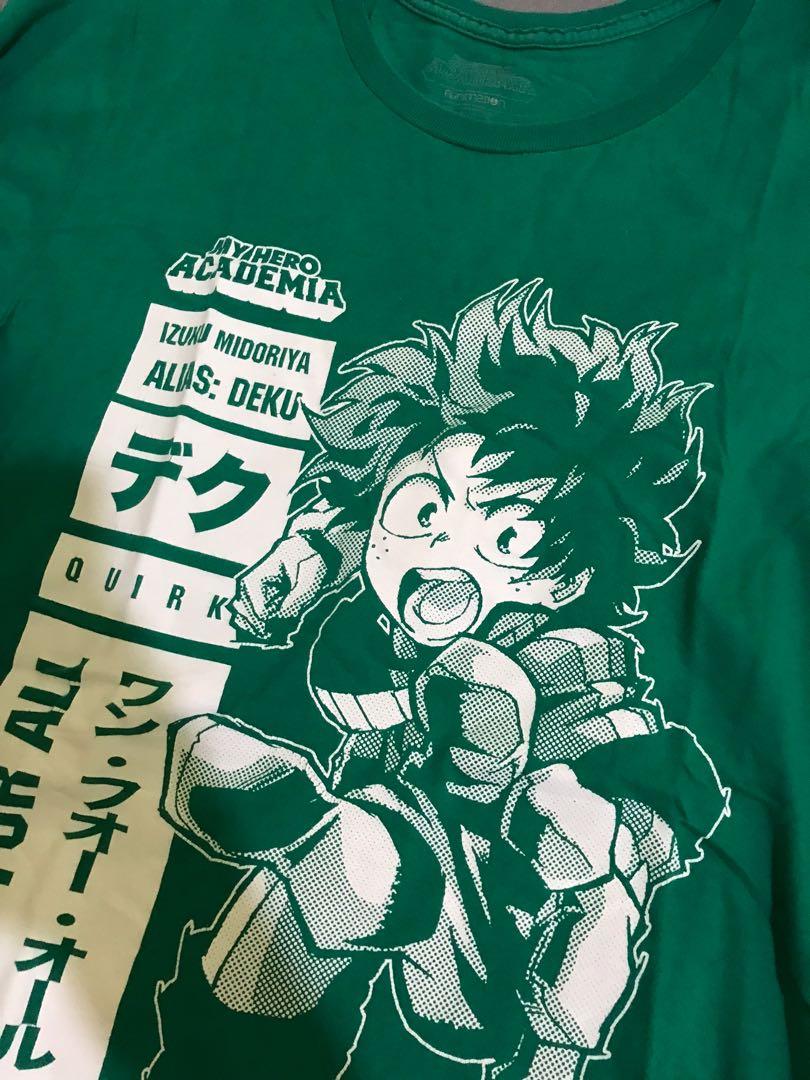 My Hero Academia Deku Shirt, Men's Fashion, Tops & Sets, Tshirts & Polo ...