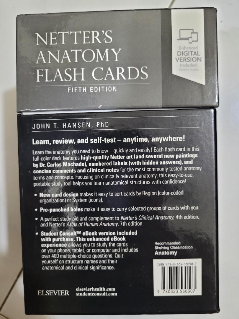 NETTER'S ANATOMY FLASH CARDS, Hobbies & Toys, Books & Magazines ...