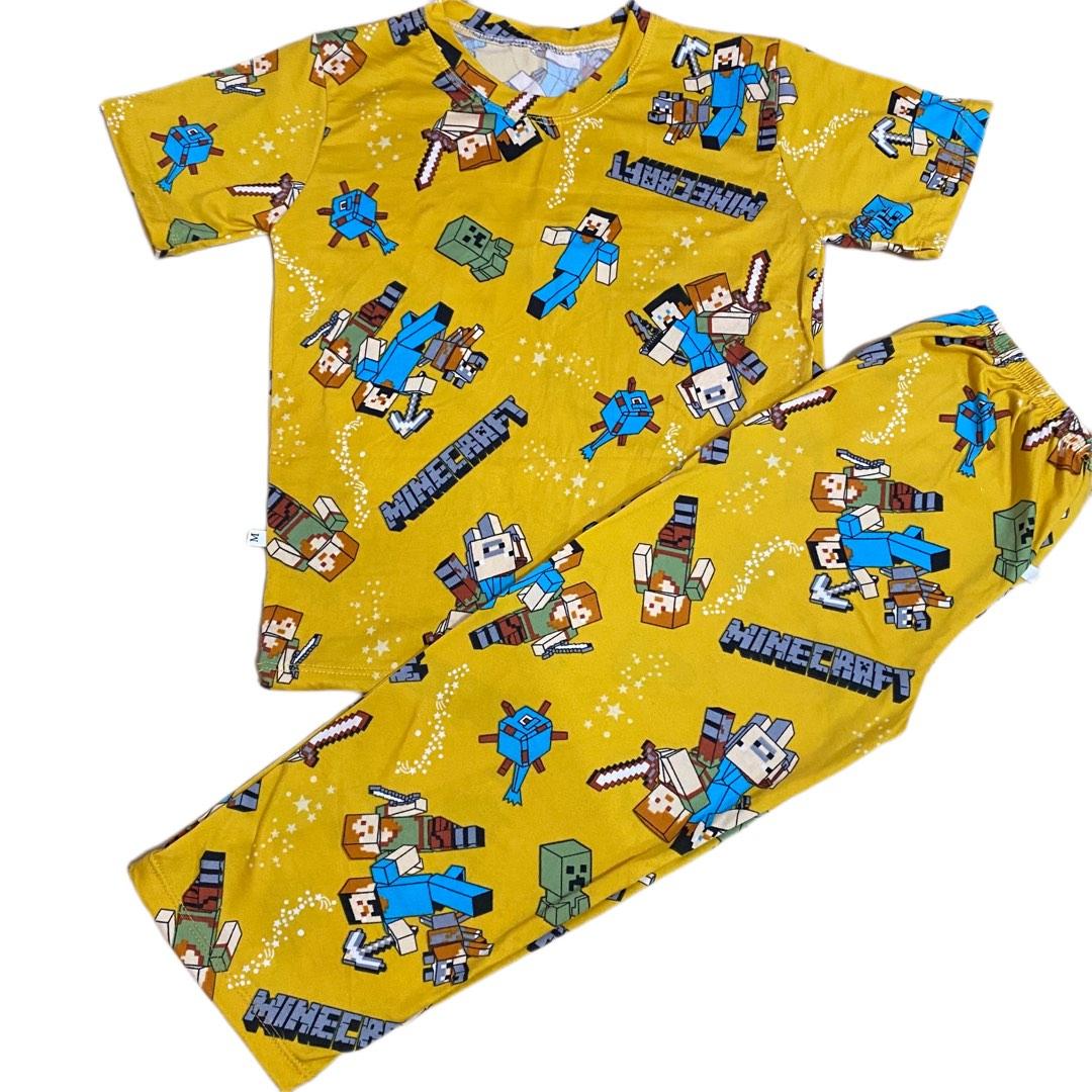 New Design Minecraft Terno Pajamas for Kids and Adults, Babies & Kids ...