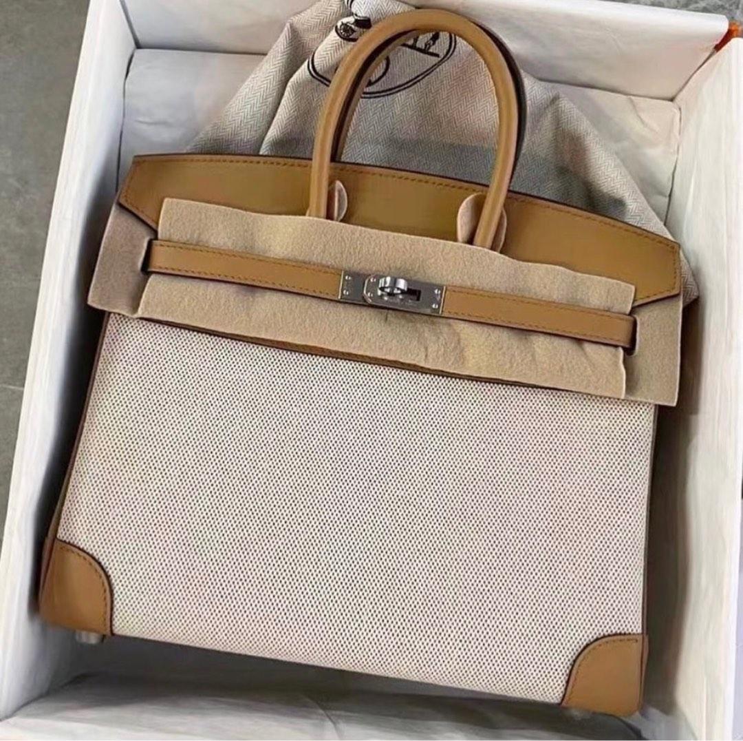 NEW Hermes Toile Birkin 25, Luxury, Bags & Wallets on Carousell