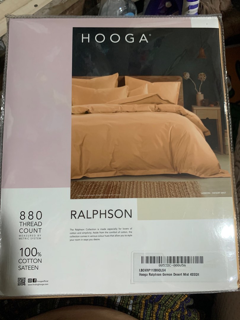 New Hooga Super Single Quilt Cover & Bedsheet Set, Furniture & Home ...