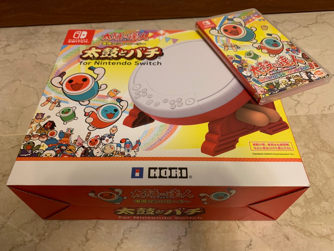 Nintendo Switch HORI Taiko no Tatsujin Drum Controller + Game, Hobbies ...