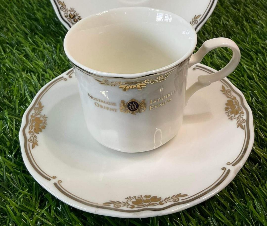 Nostalgie Instanbul Orient Express Cup and Saucer Gold Intact ...