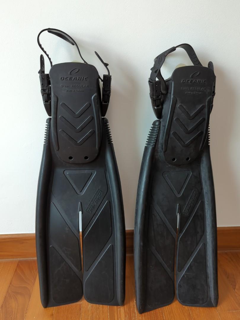 Oceanic Vortex V12 Scuba Diving Split Fins (Regular size), Sports ...