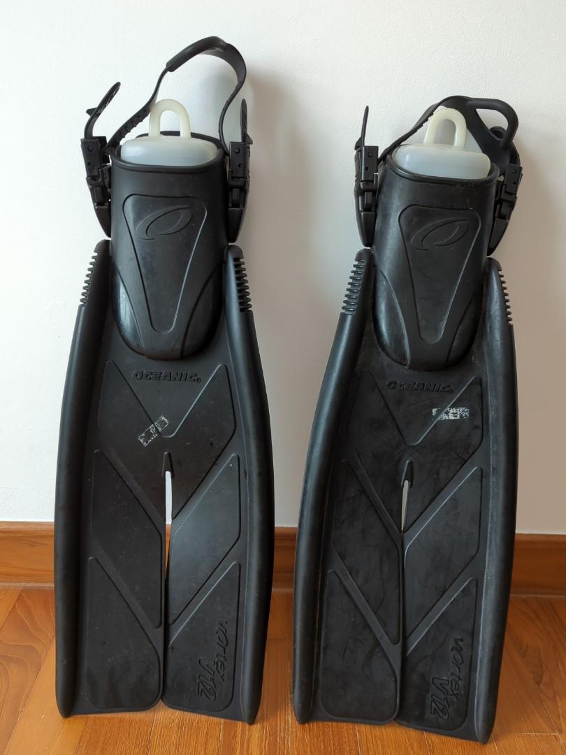 Oceanic Vortex V12 Scuba Diving Split Fins (Regular size), Sports ...