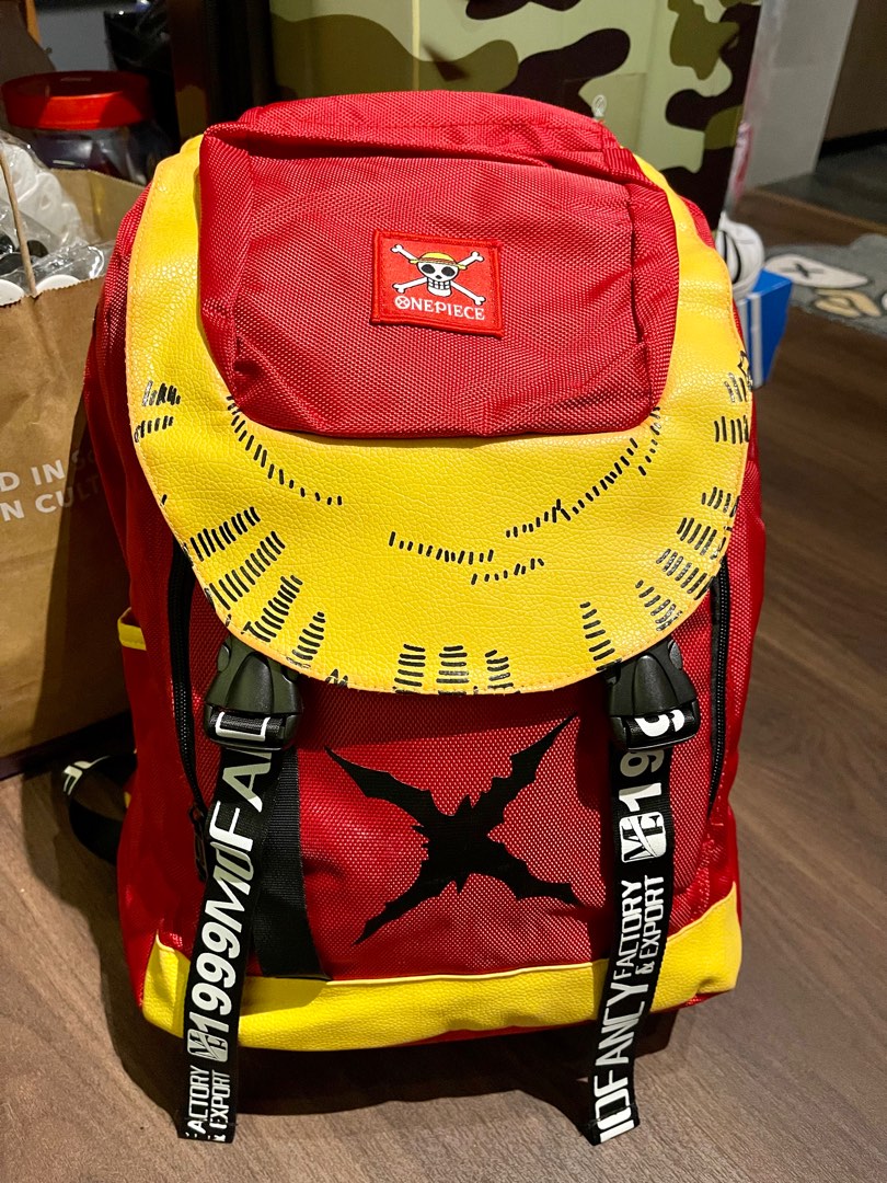 One Piece Luffy Backpack, Men's Fashion, Bags, Backpacks on Carousell