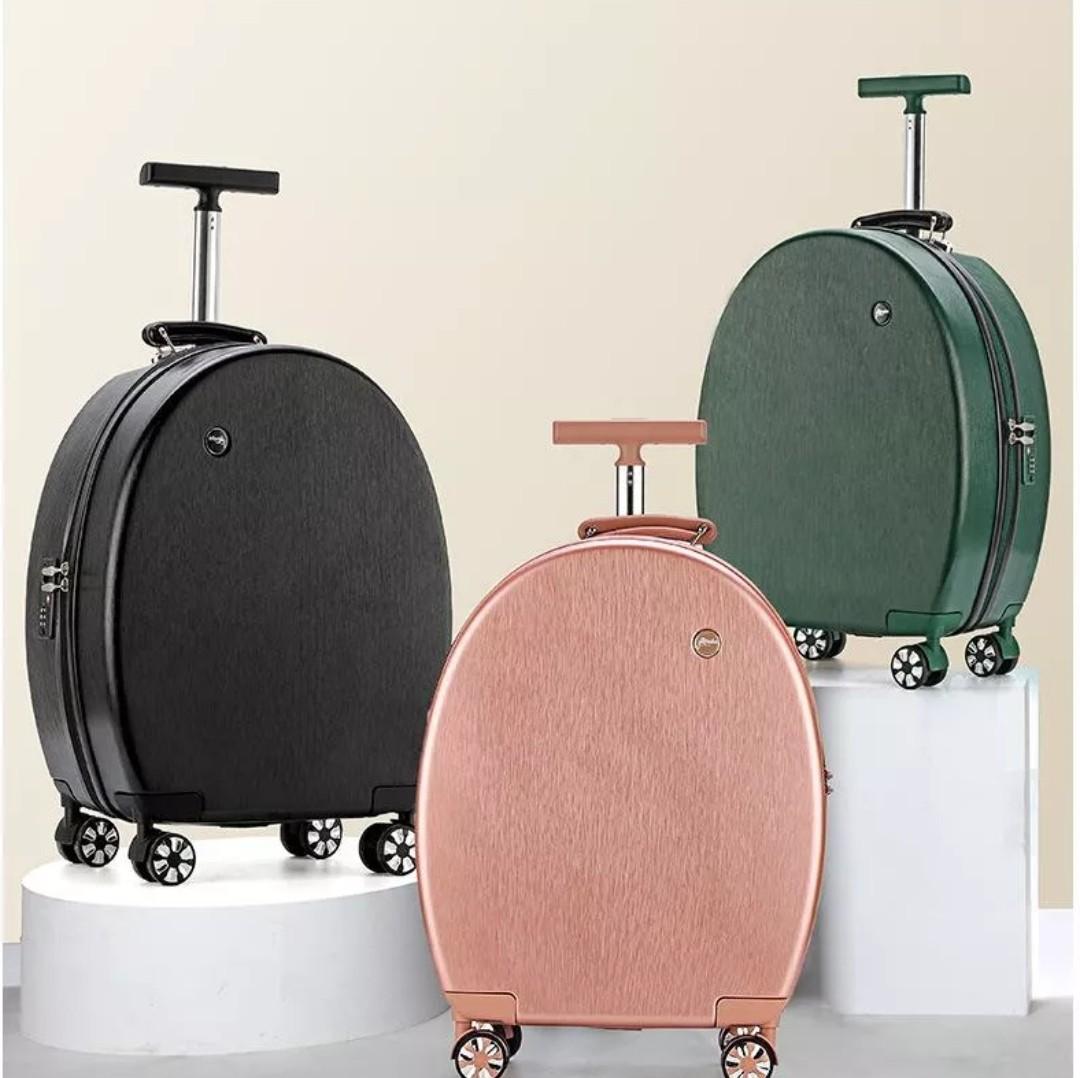Oval shaped Travel Luggage Suitcase waterproof, Hobbies & Toys, Travel ...